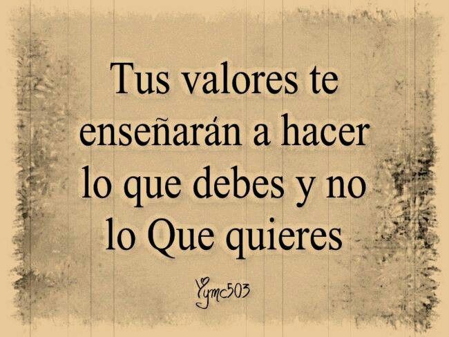 Frases de valores para reflexionar